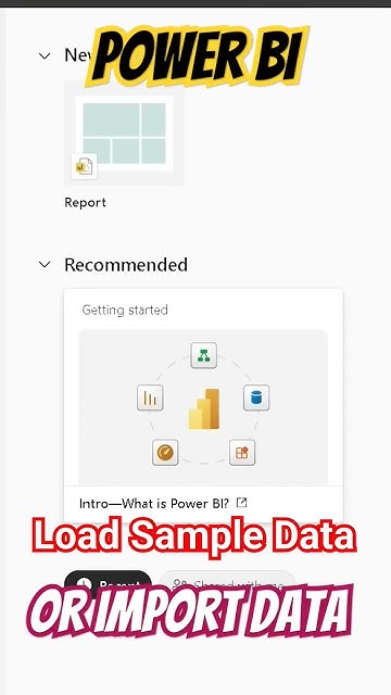 How to load sample Data or Import Data | Power BI Interview Question # ...