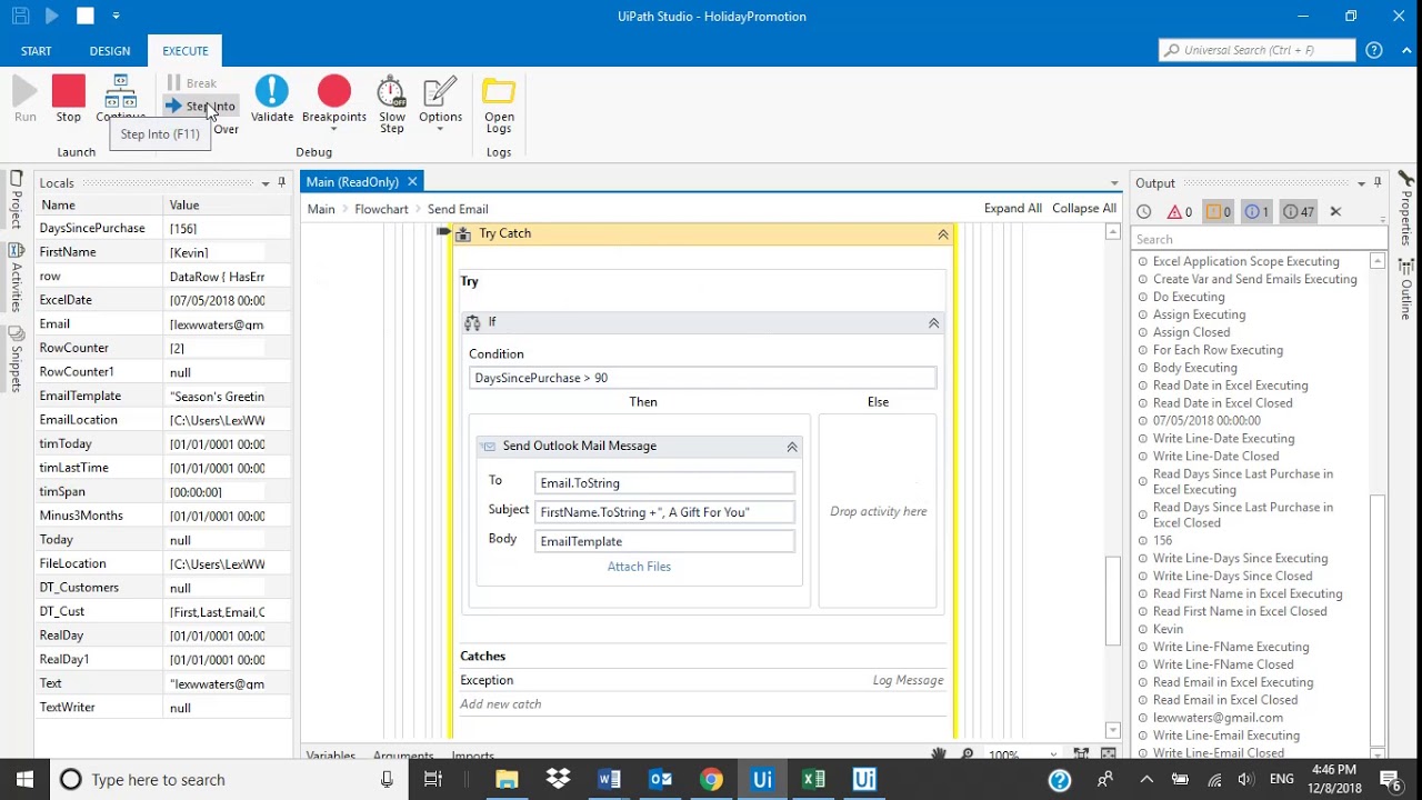 UIPath Project - Outlook Email Bot Example - YouTube