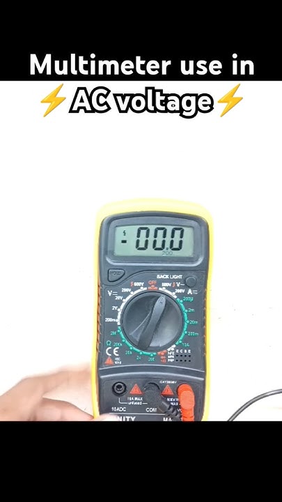multimeter use in AC voltage ⚡⚡ !! #shorts #ytshorts #technical #technical knowledge - YouTube