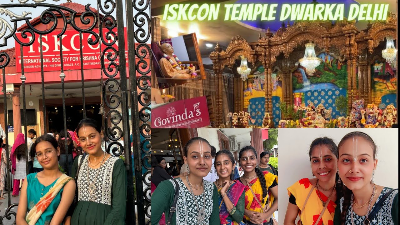 ISKCON TEMPLE DWARKA SECTOR 13 VLOG | JAI PRABHUPADA | HARI BOL - YouTube