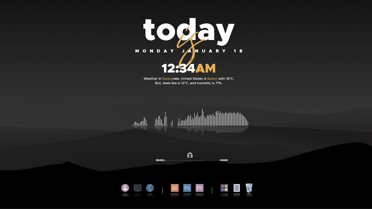 Minimal Desktop Look #2 | Make Your Desktop Look Minimal | Windows 10 ...