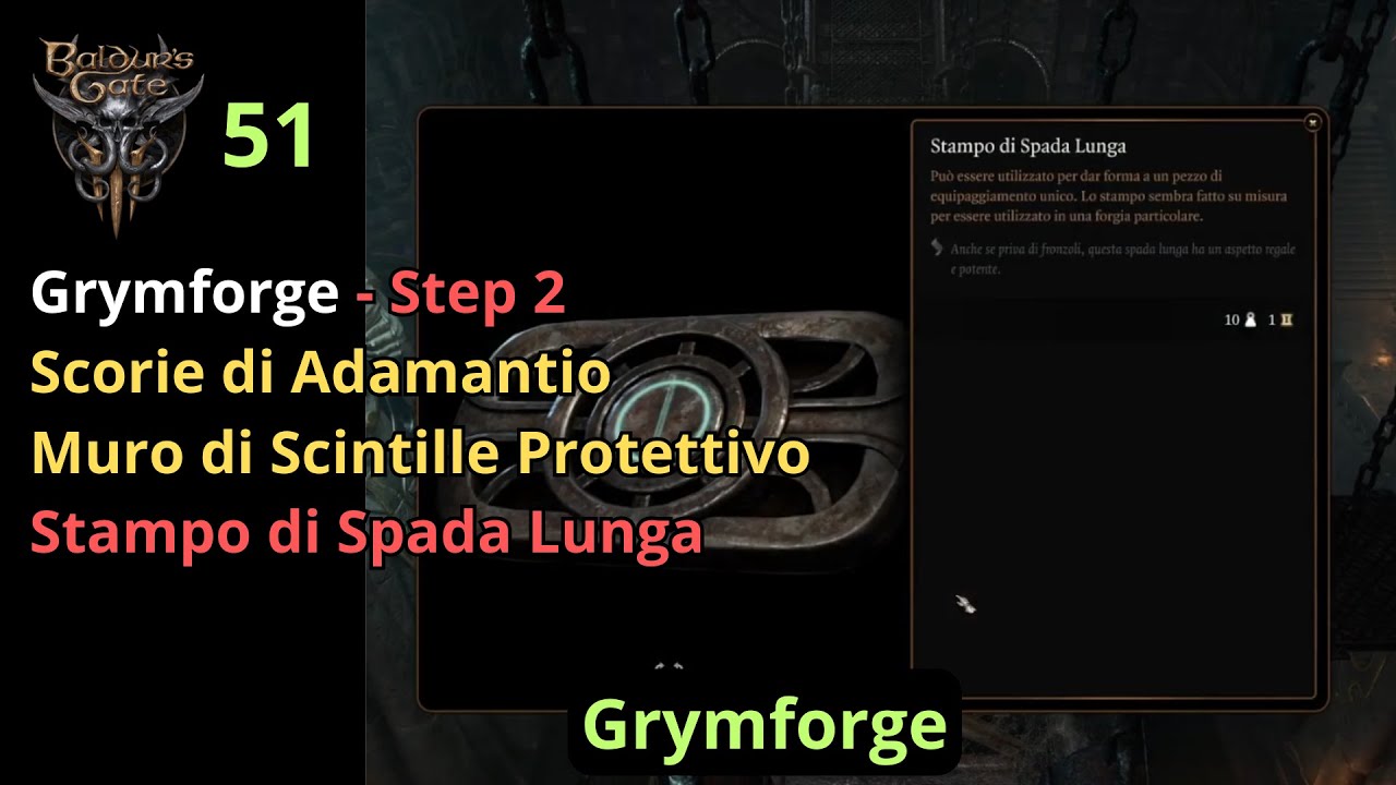 51) Grymforge - Cerchiamo Oggetti Importanti - Baldur's Gate 3 Gameplay ...