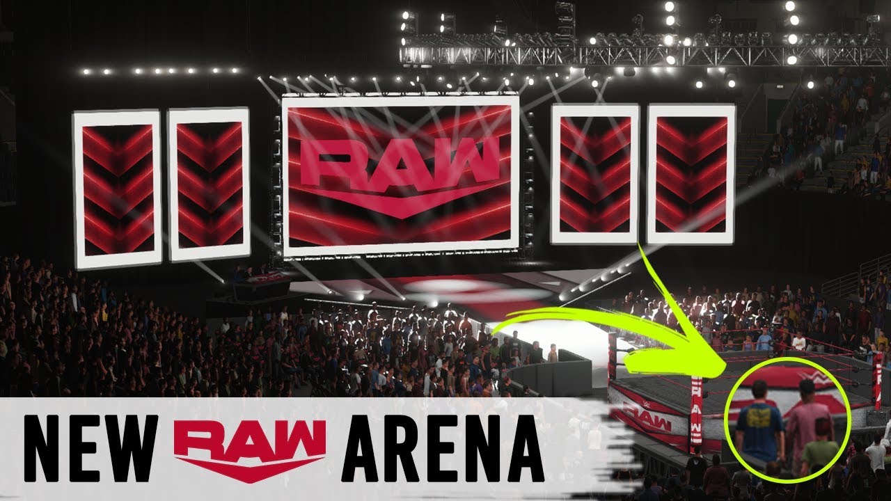 NEW RAW ARENA 2019 (WWE 2K19 CUSTOM ARENA) - YouTube