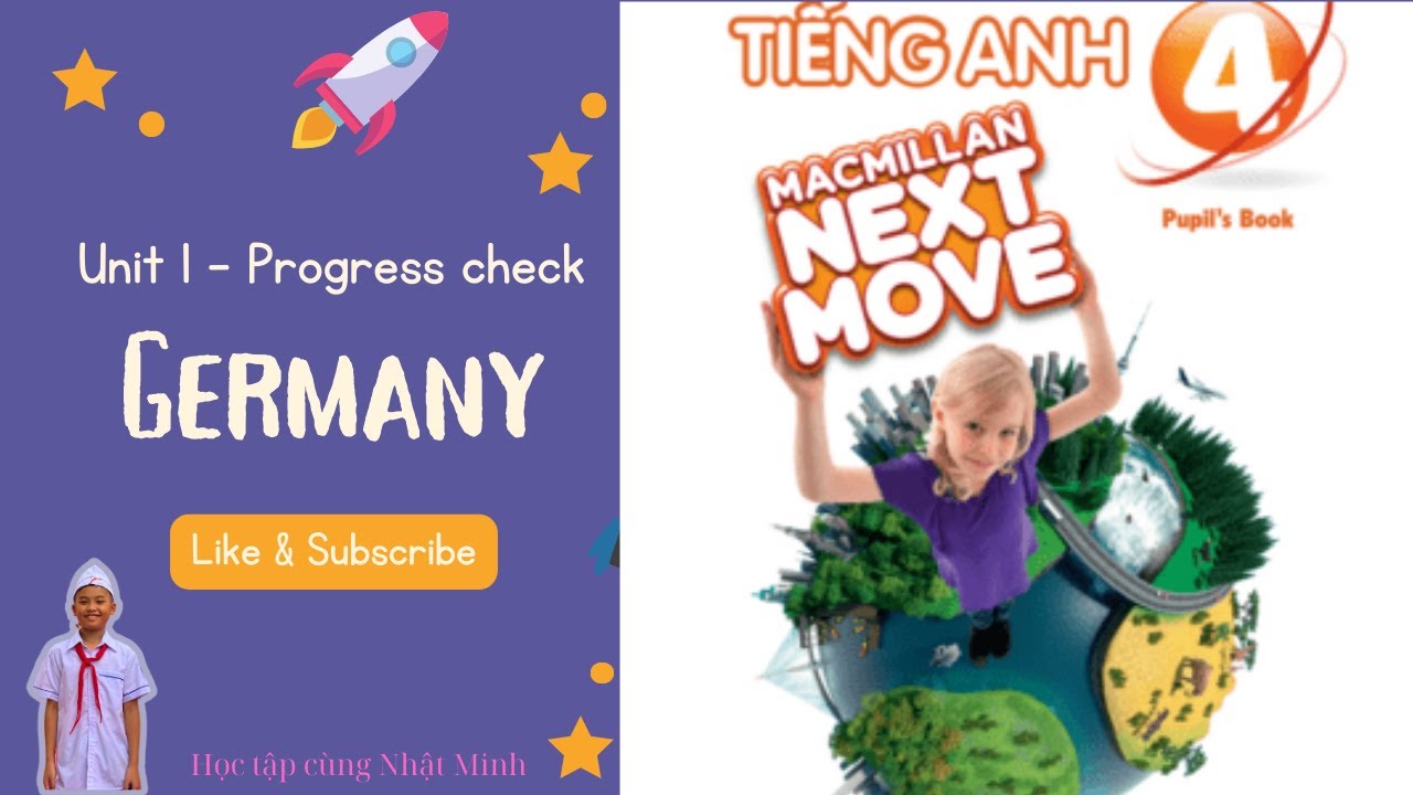 Unit 1 Germany Progress check|Tiếng anh 4 MACMILLAN NEXT MOVE Pupil's Book - YouTube