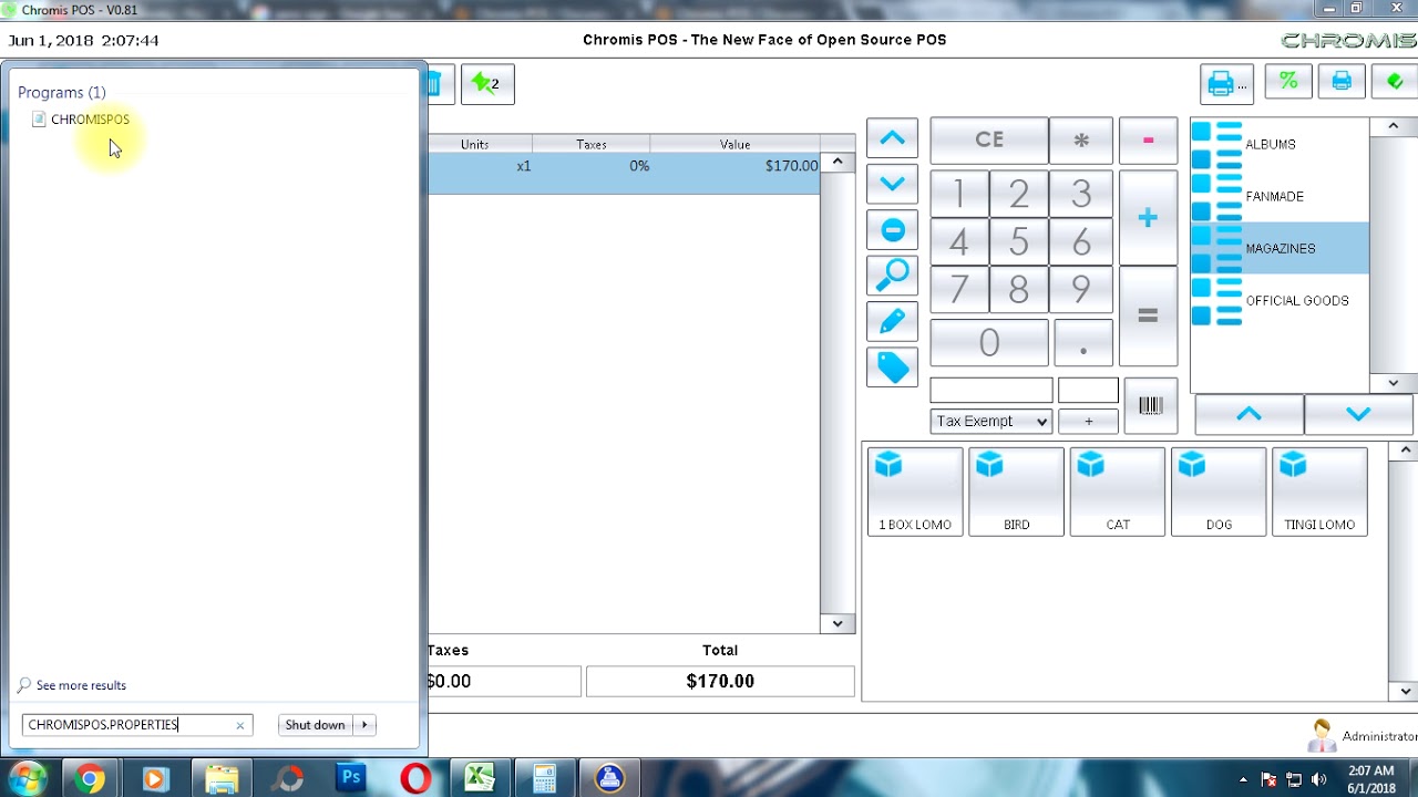 #003 - Chromis Free POS Point of Sale Tutorial - How to edit / change ...