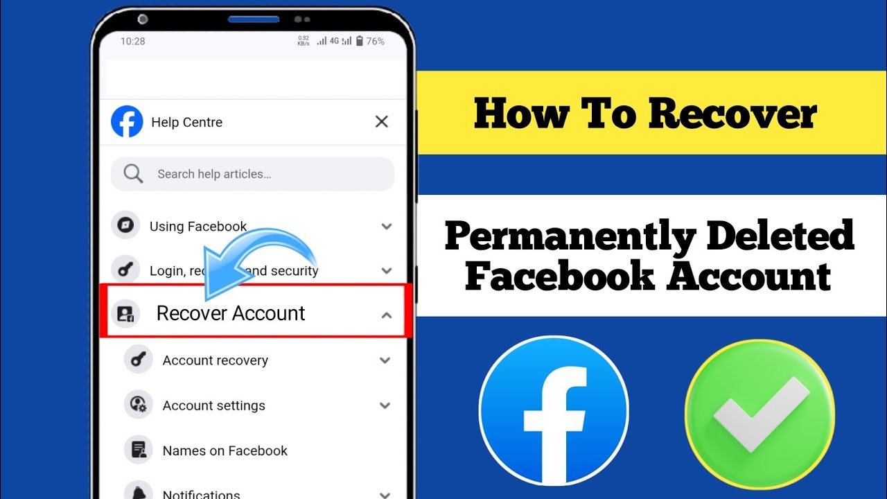 How To Recover Permanently Deleted Facebook Account ( New Update ...