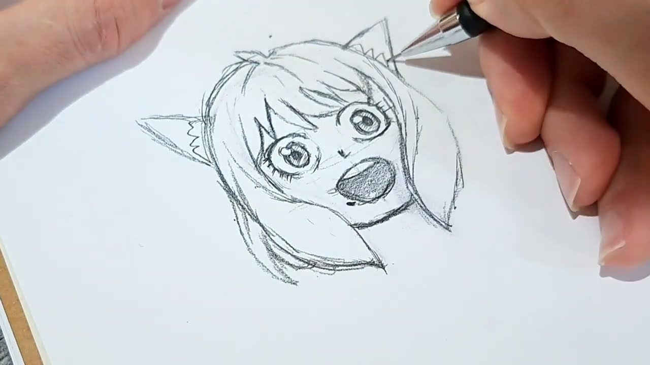 How to Draw ANYA FORGER for beginners || spy x family [Easy Anime ...