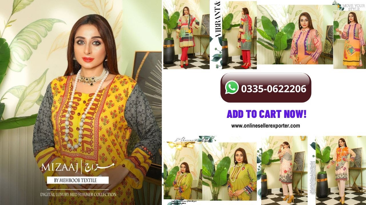 Mizaaj || Women Collection || Online Seller Exporter - YouTube