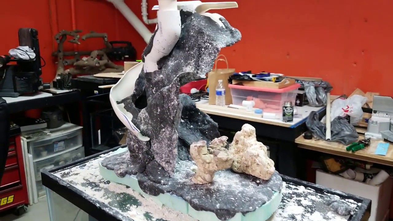 Underwater Sand waterfall Project DIY Part 1 watch part 2 to see it in ...