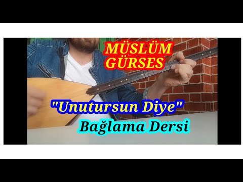 Bağlama Dersi - Unutursun Diye (Müslüm Gürses)