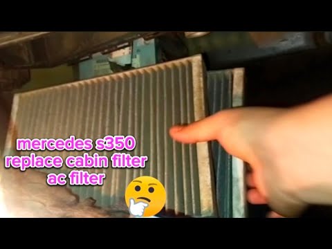 How to replace cabin filter, air filter Mercedes S350 ll• Tagalog - YouTube
