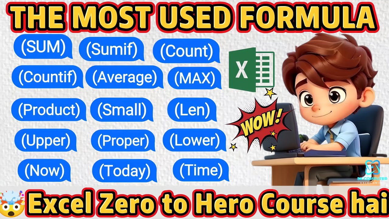 😱 Top 15 Most Important Excel Formulas Excelvideos Exceltutorial 7576