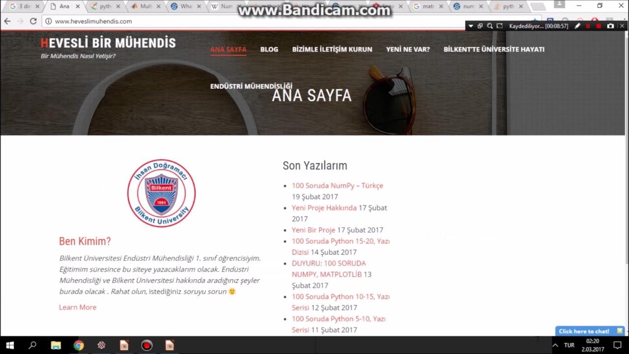 NumPy (Python) Dersleri - 1 - YouTube