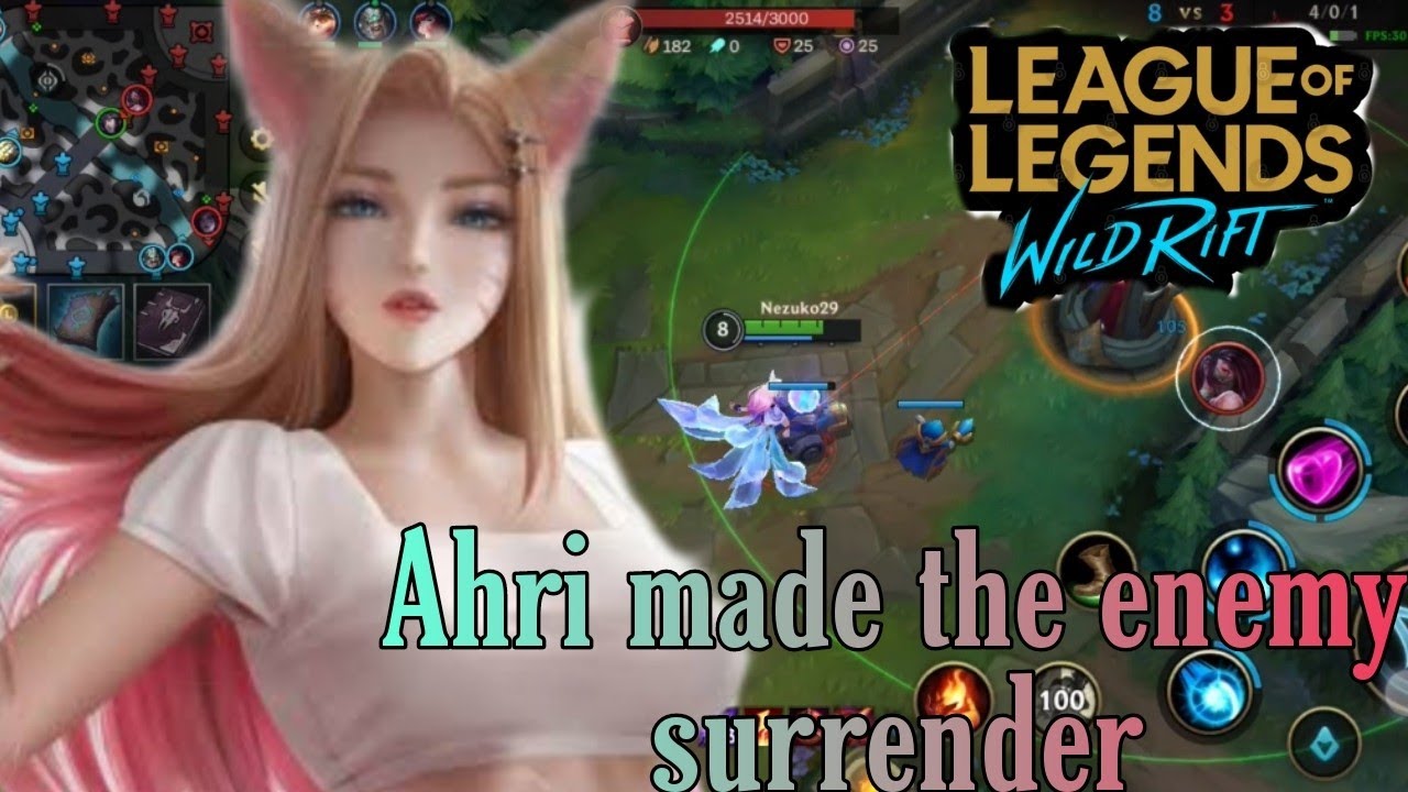 Ahri Wildrift Ahri Made The Enemy Surrender Youtube