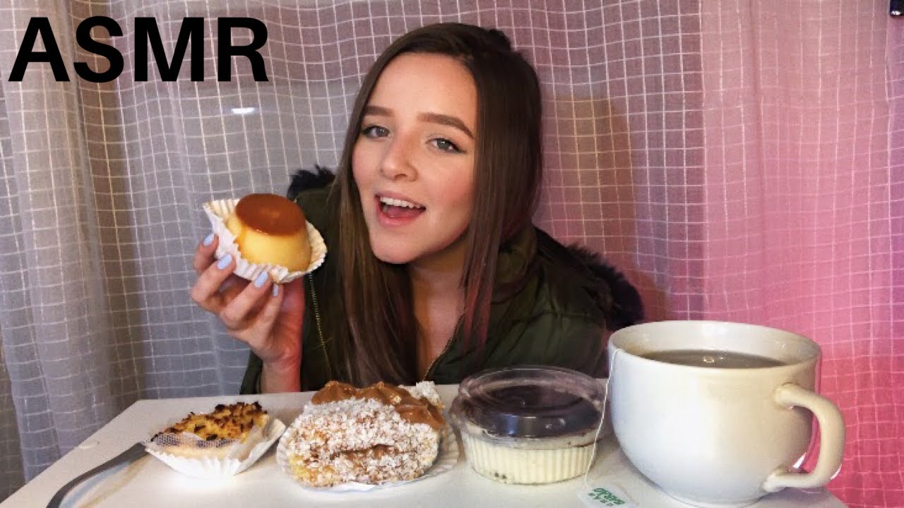 ASMR Doces de Padaria (Bakery Sweets) Collab com ASMR DA VIVI EATING ...