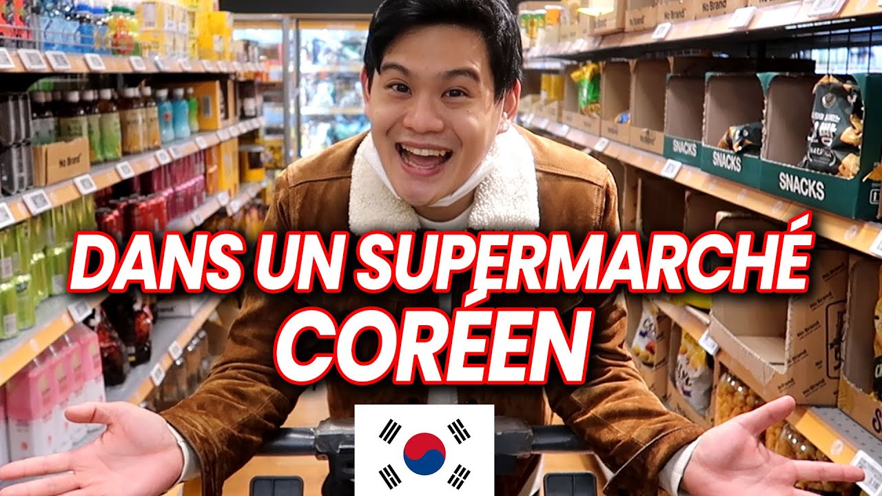DANS UN SUPERMARCHÉ CORÉEN pour apprendre le coréen ! - YouTube