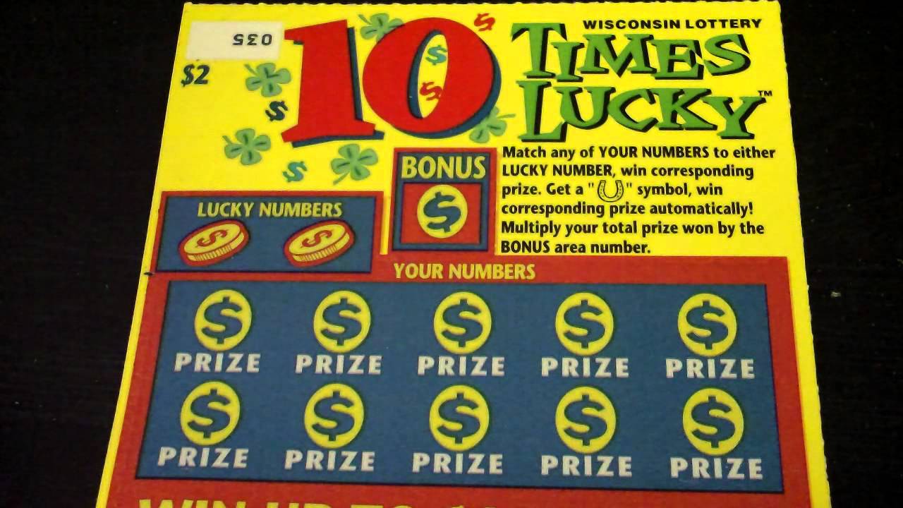 10 Times Lucky Scratch off ticket $2 Lottery - YouTube