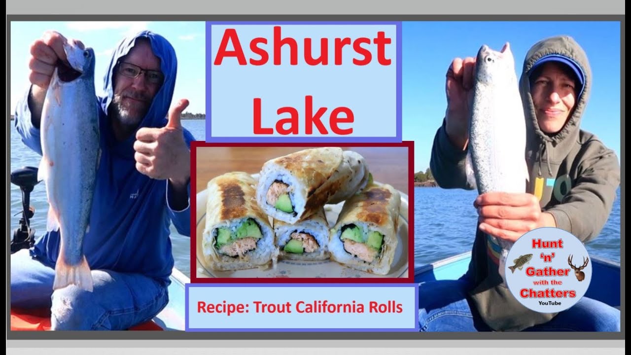ASHURST LAKE FISHING! CATCH 30 FISH & Make Wrapped California Rolls ...