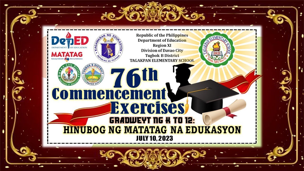 TAGAKPAN ELEMENTARY SCHOOL-76TH COMMENCEMENT EXERCISES - YouTube