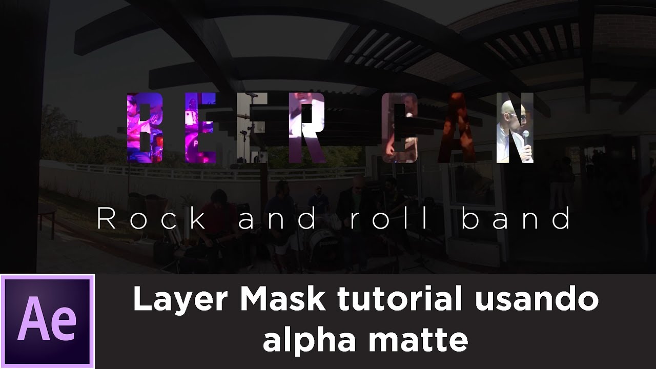 After effects tutorial - layer mask usando alpha matte - YouTube