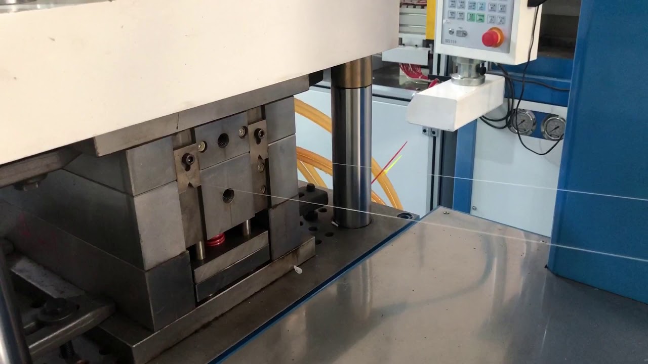Dental floss pick injection molding machine - YouTube