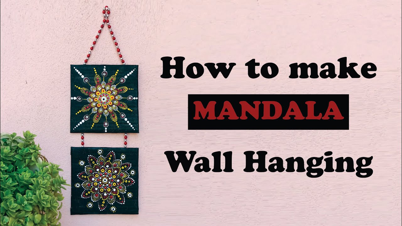 How to make Easy & Beautiful ‘MANDALA’ Wall Hanging - YouTube