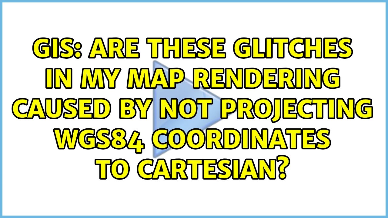 Are these glitches in my map rendering caused by not projecting WGS84 ...