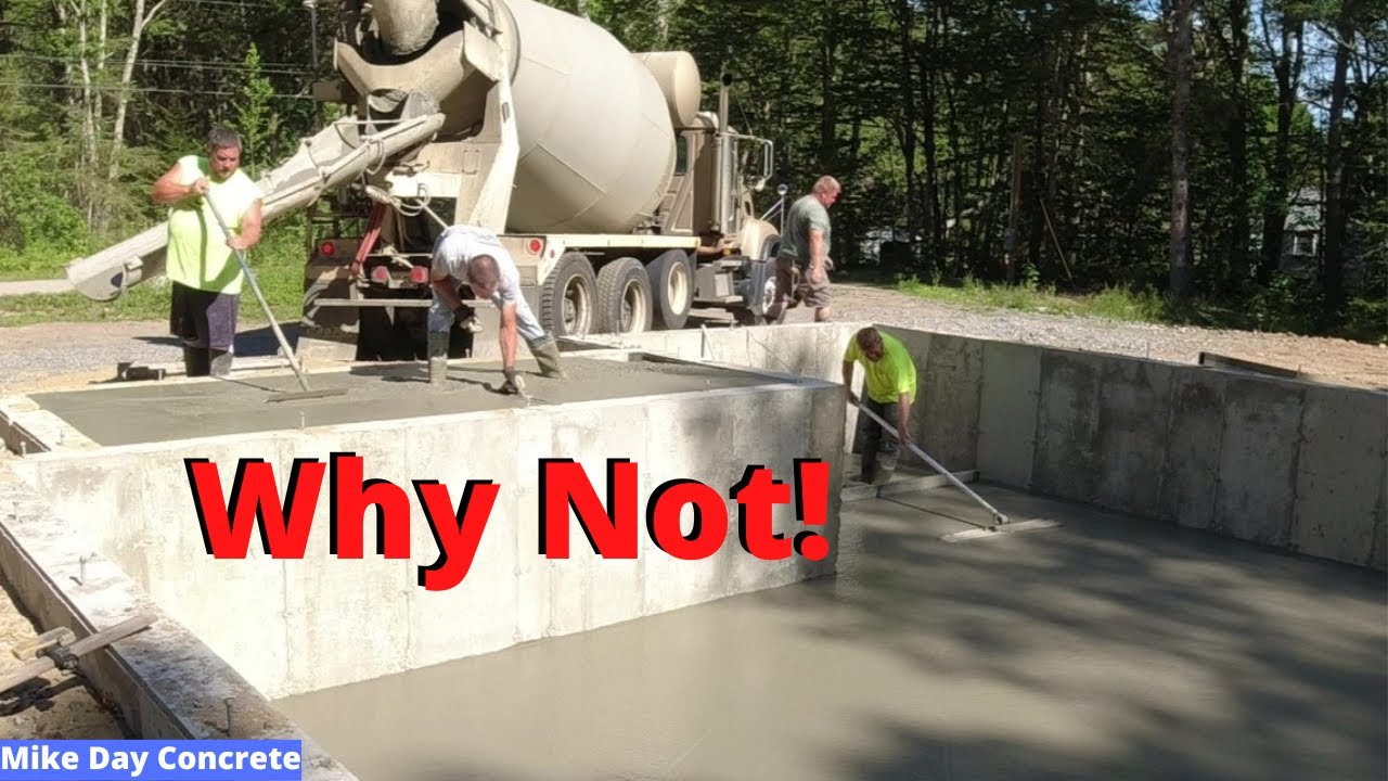 We're Pouring Everything - Basement Floor, Entry Slab, and Sono-tubes ...