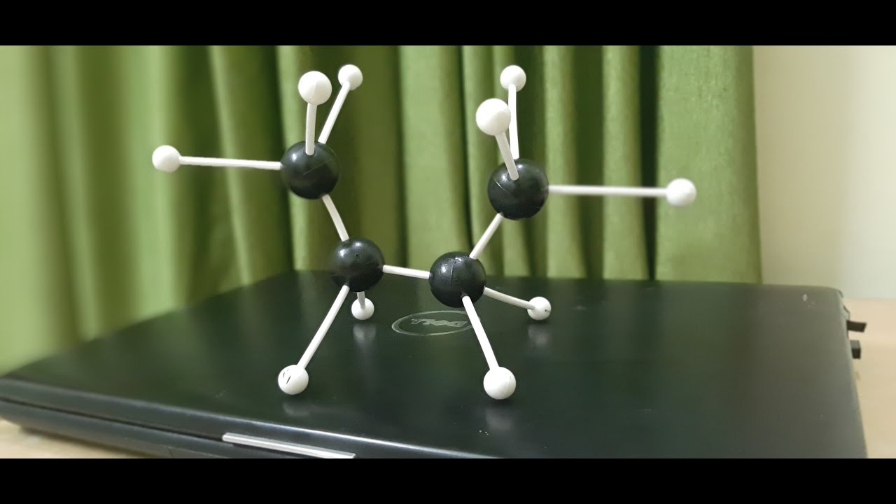 Butane conformations ll Newman projection ll Total eclipsed ll Partial ...