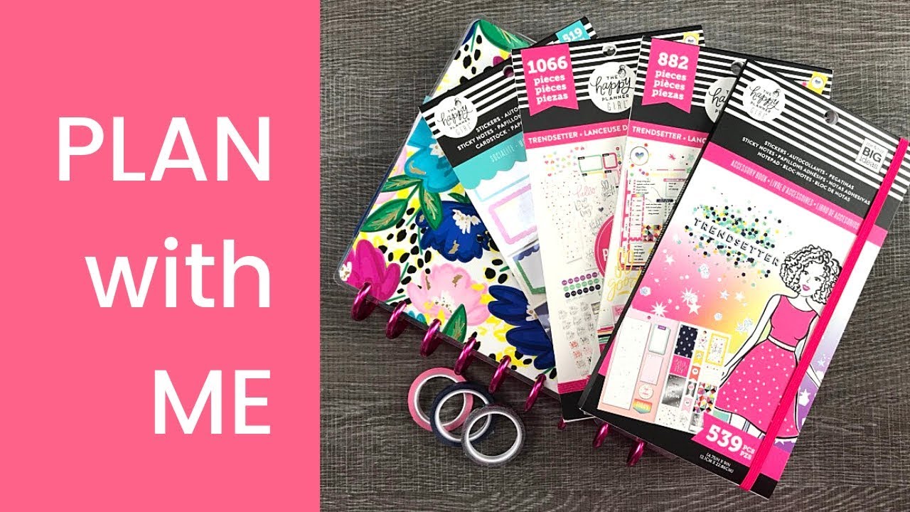 The Happy Planner TRENDSETTER stickers PLAN with ME - YouTube