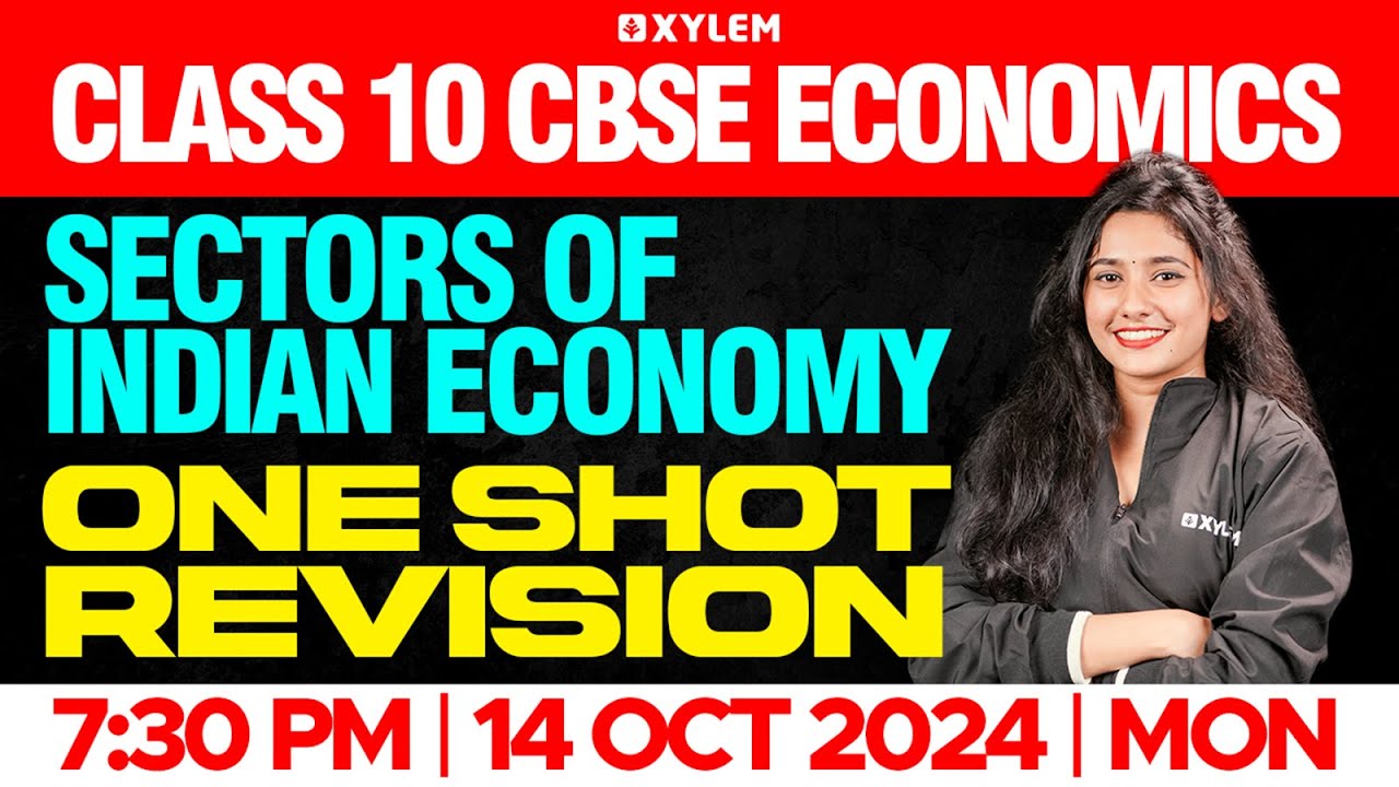 Class 10 CBSE Economics | Sectors of Indian Economy | One Shot Revision ...