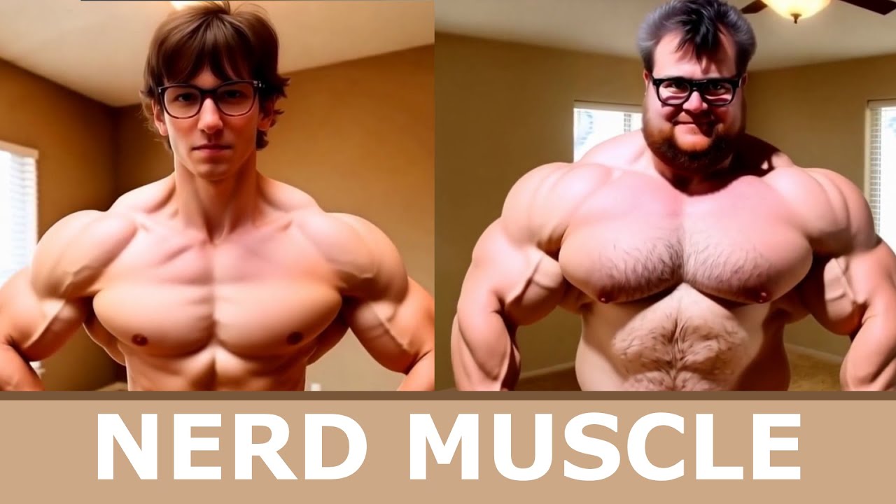 Transforming Skinny & Chubby Nerds to Muscular Jocks (Male Muscle Animations) - YouTube