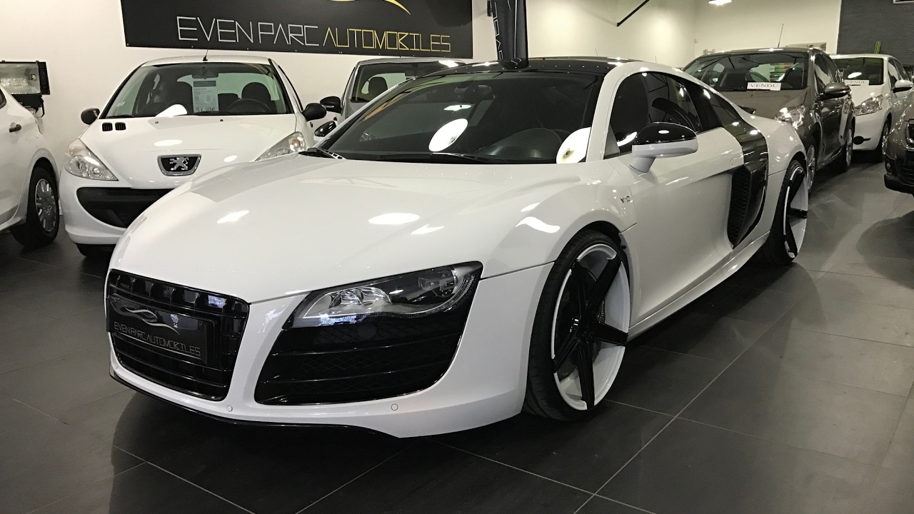 EVEN PARC AUTOMOBILES: PREPARATION AUDI R8 V10 AKRAPOVIC COVERING - YouTube