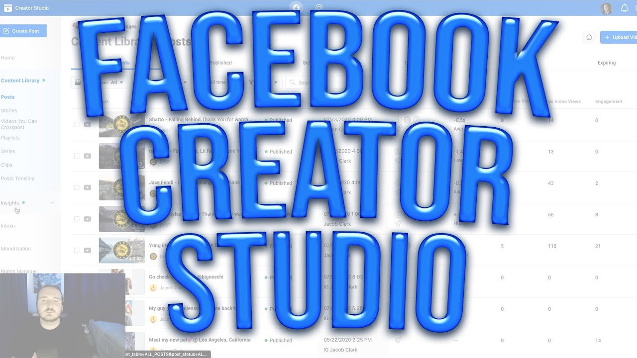 Facebook Creator Studio *TUTORIAL* - YouTube