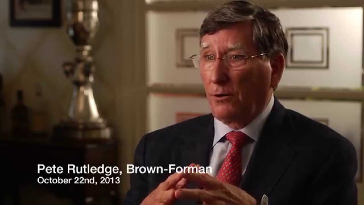 Peter Rutledge (Brown-Forman): The Bourbon Trail - YouTube