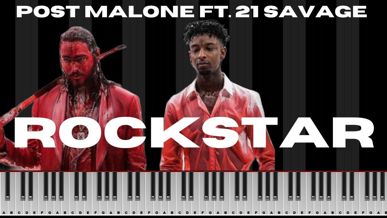 Rockstar Piano Tutorial | Easy Steps to Play Post Malone ft. 21 Savage ...