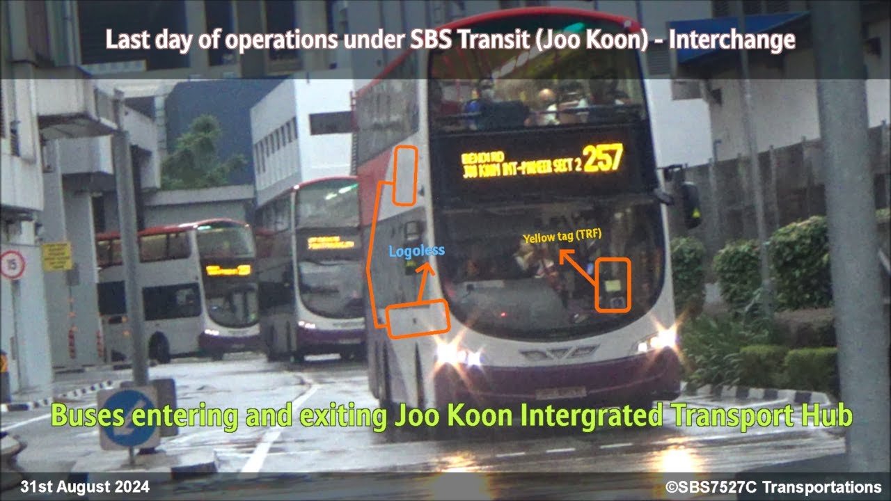 Buses at Joo Koon ~ Last day under SBS Transit (14/09/2024) - YouTube