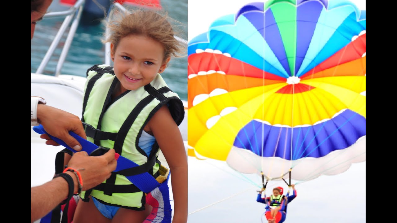 UÇTUK Antalya Kemerde Paraşüt ile uçuyoruz..Eğlenceli vlog videosu ...