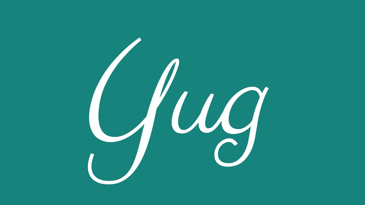Learn how to Sign the Name Yug Stylishly in Cursive Writing - YouTube