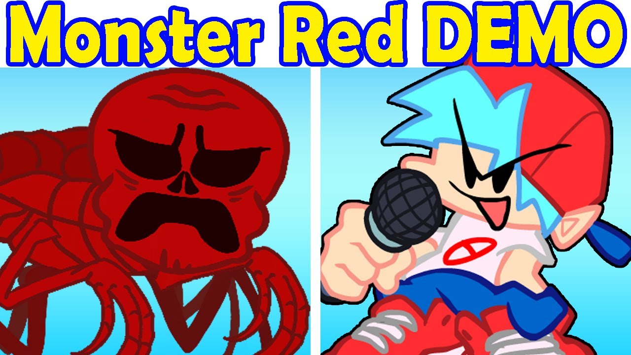 Friday Night Funkin' VS Monster Red Week Run Release (FNF Mod/Hard ...
