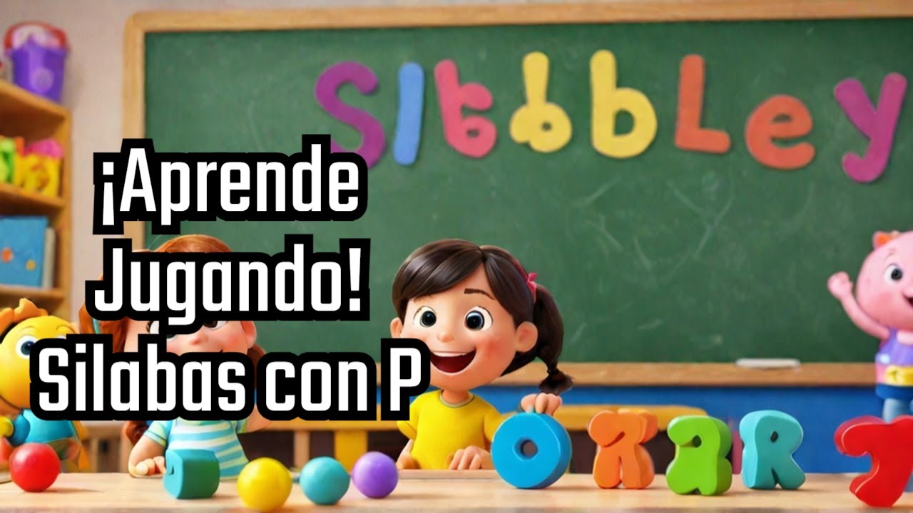 Silabas para niños: ¡aprende, diviértete y juega! PA, PE, PI, PO, PU ...