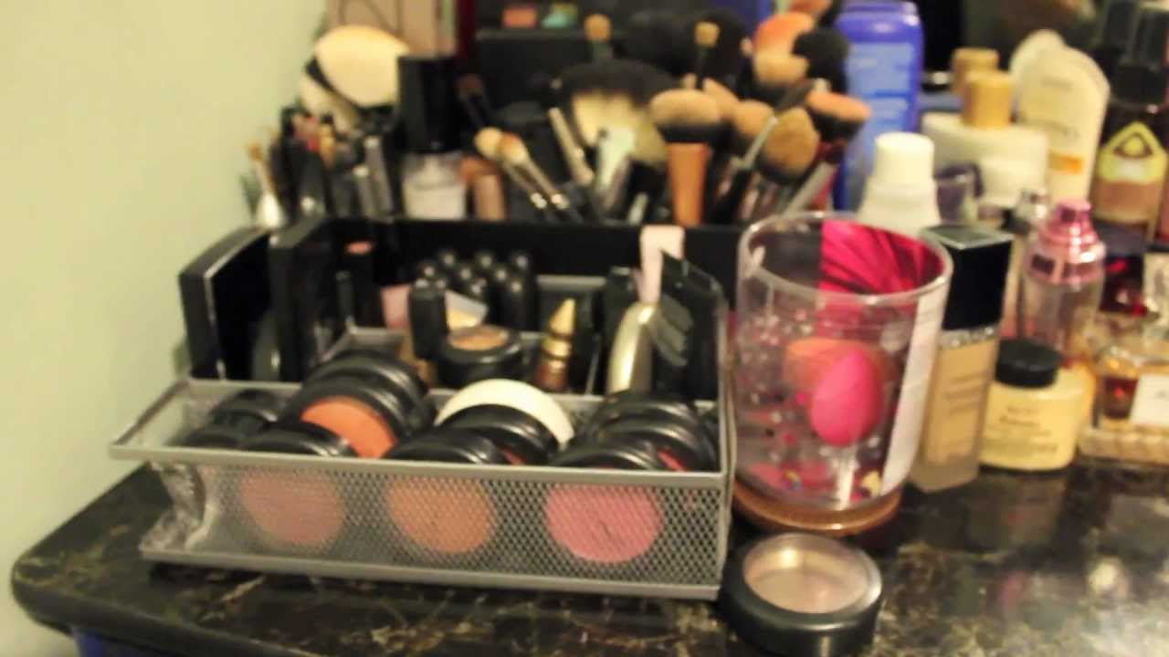 High end makeup collection - YouTube
