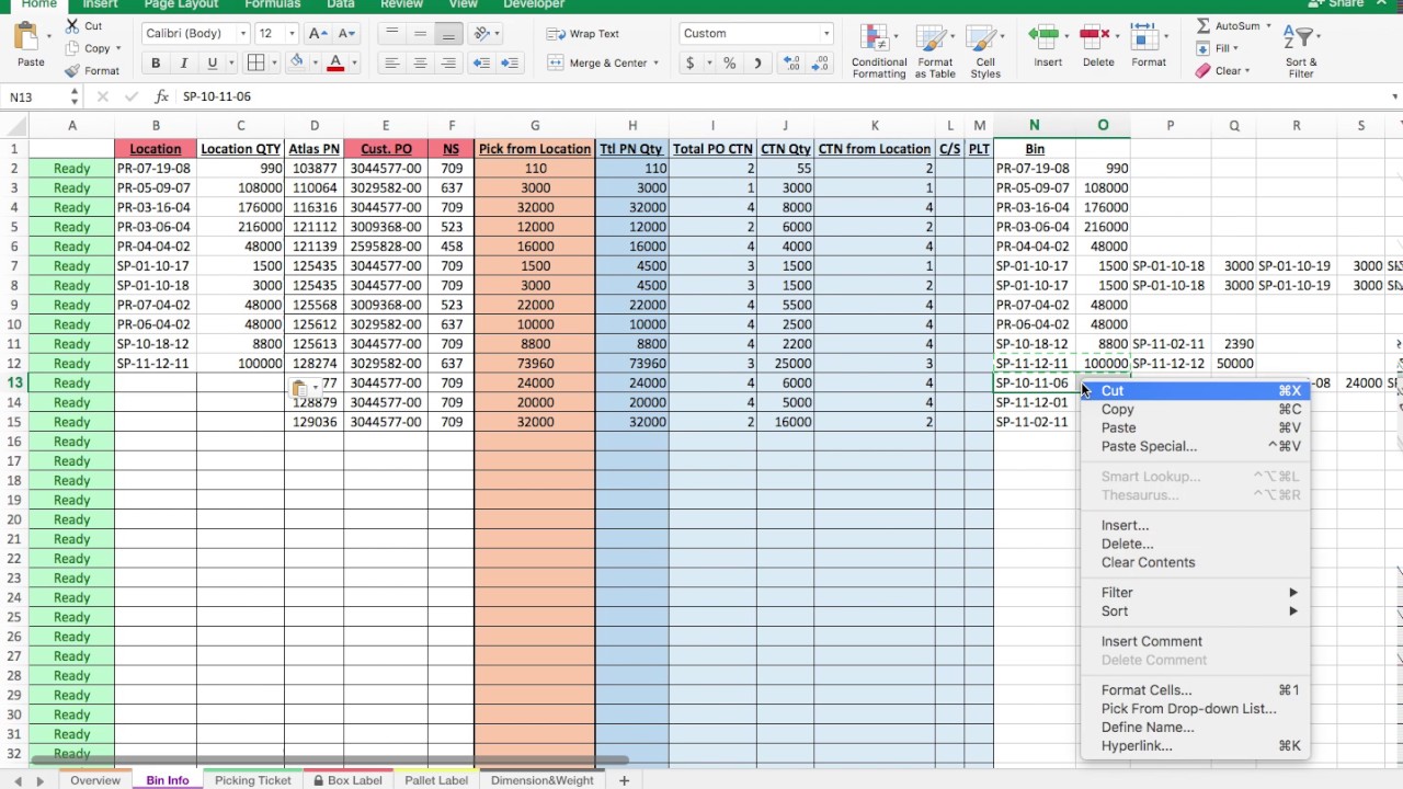 Bin Info Step 3 - YouTube
