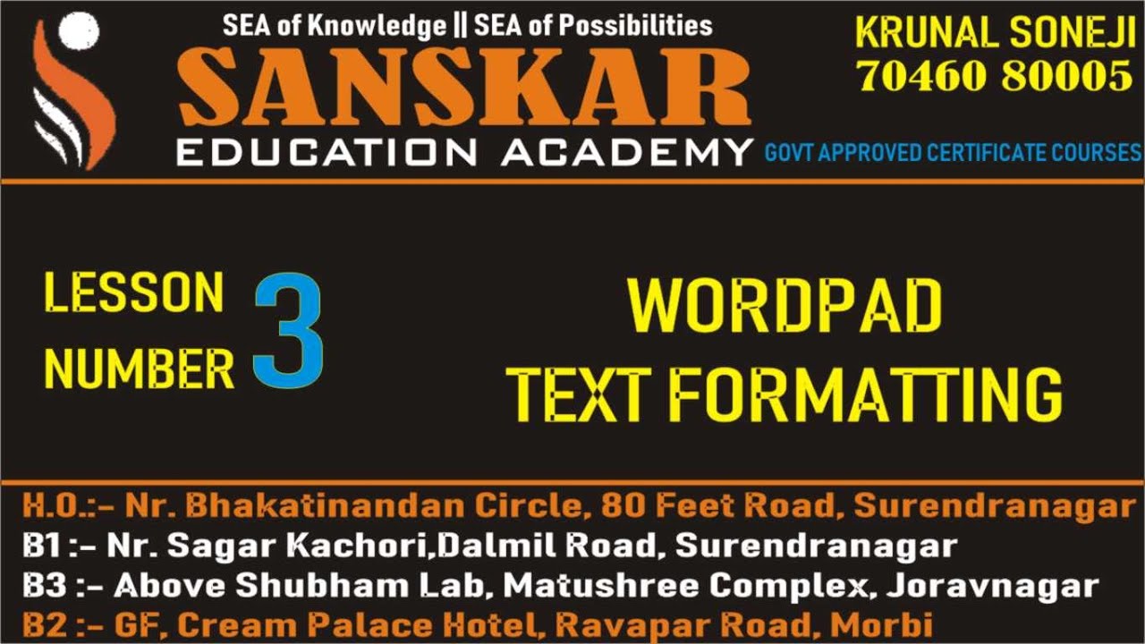 LESSON 3 WORDPAD TEXT FORMATTING YouTube lesson-3-wordpad-text-formatting-youtube