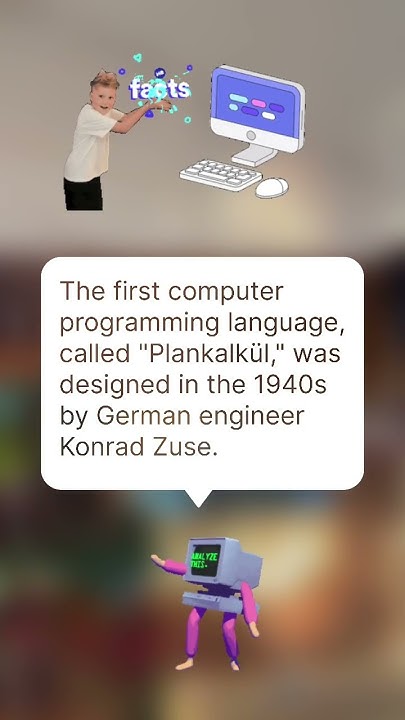 First computer programming language "Plankalkül" was designed in 1940 by German engineer Konrad ...