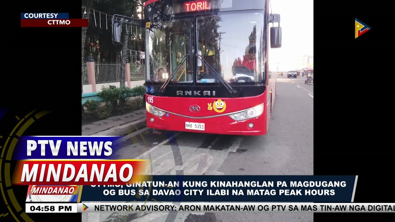 CTTMO, ginatun-an kung kinahanglan pa magdugang og bus sa Davao City ...