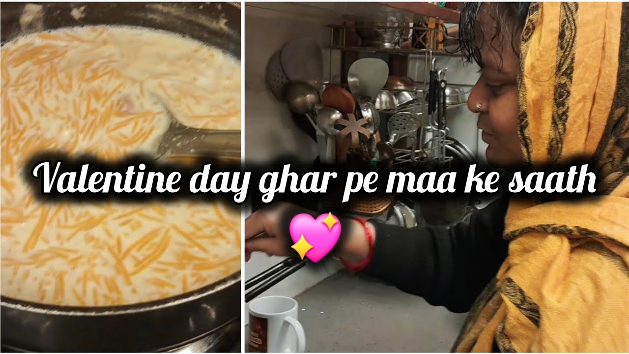 Maa cooked my favorite dessert on Valentine's Day ️ - YouTube