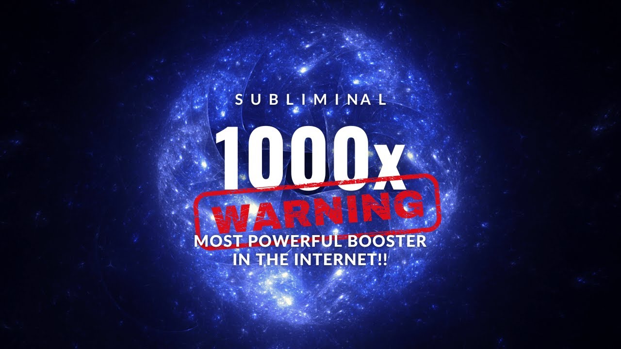SUBLIMINAL BOOSTER!!1000x More Powerful!![One Listen]Works With Any ...