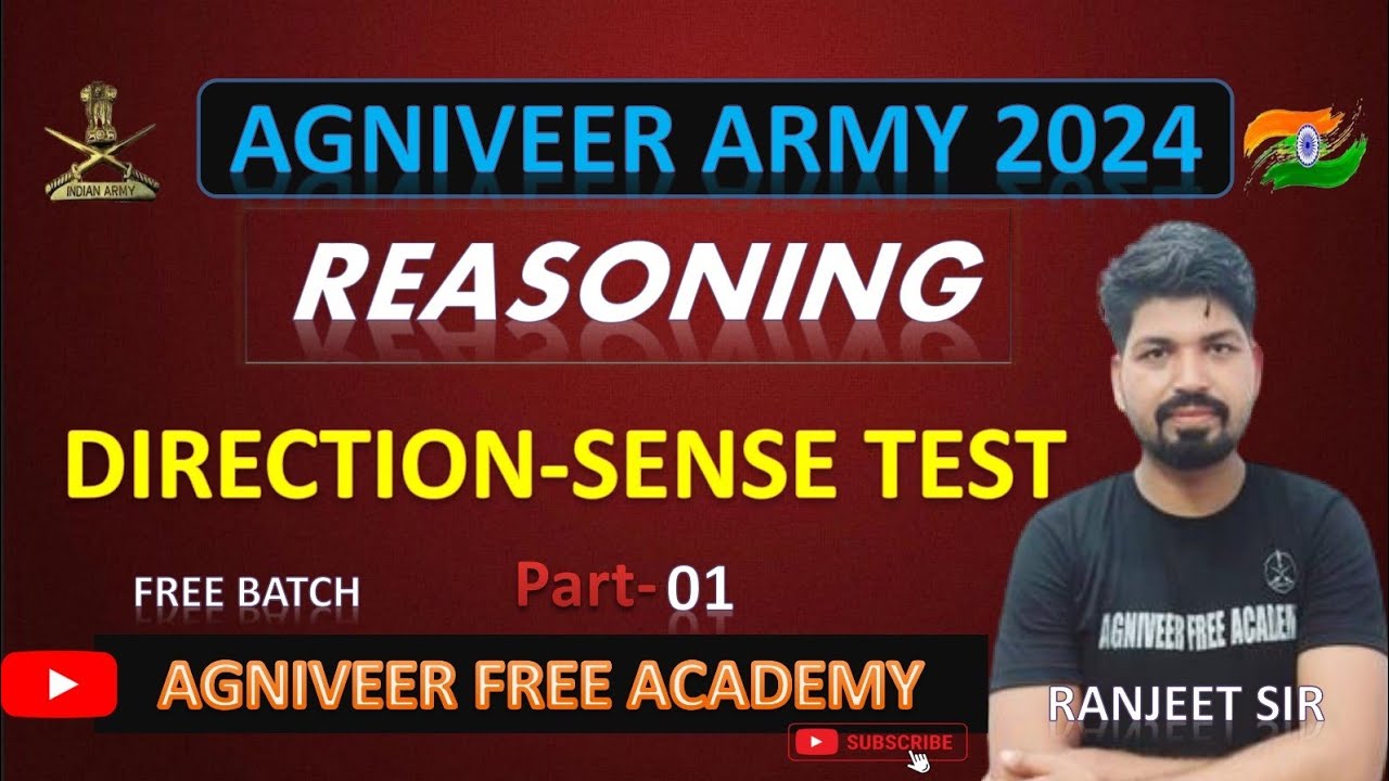 Agniveer Army 2024/ Direction& Sense in Reasoning/ARMY Reasoning ...