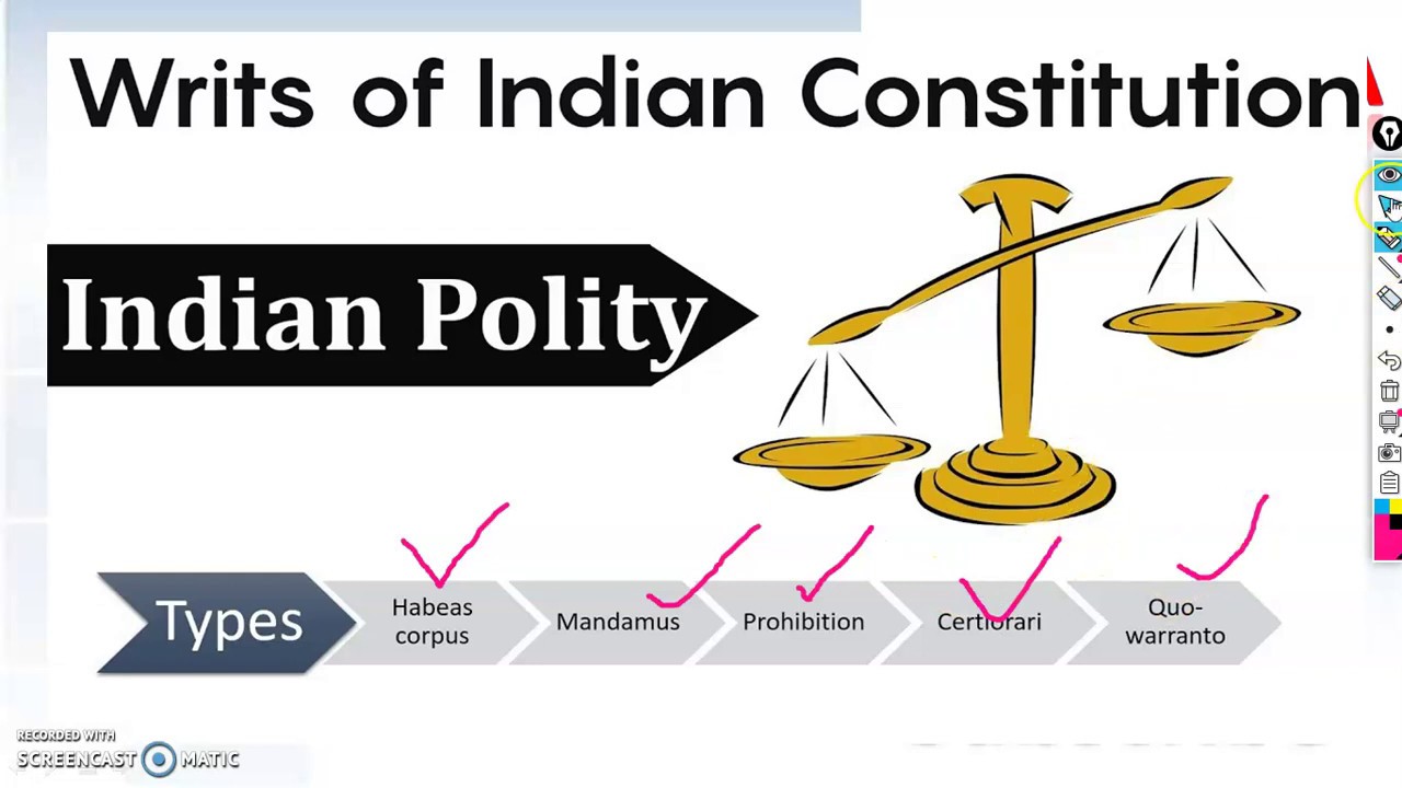 Five types of writs - YouTube